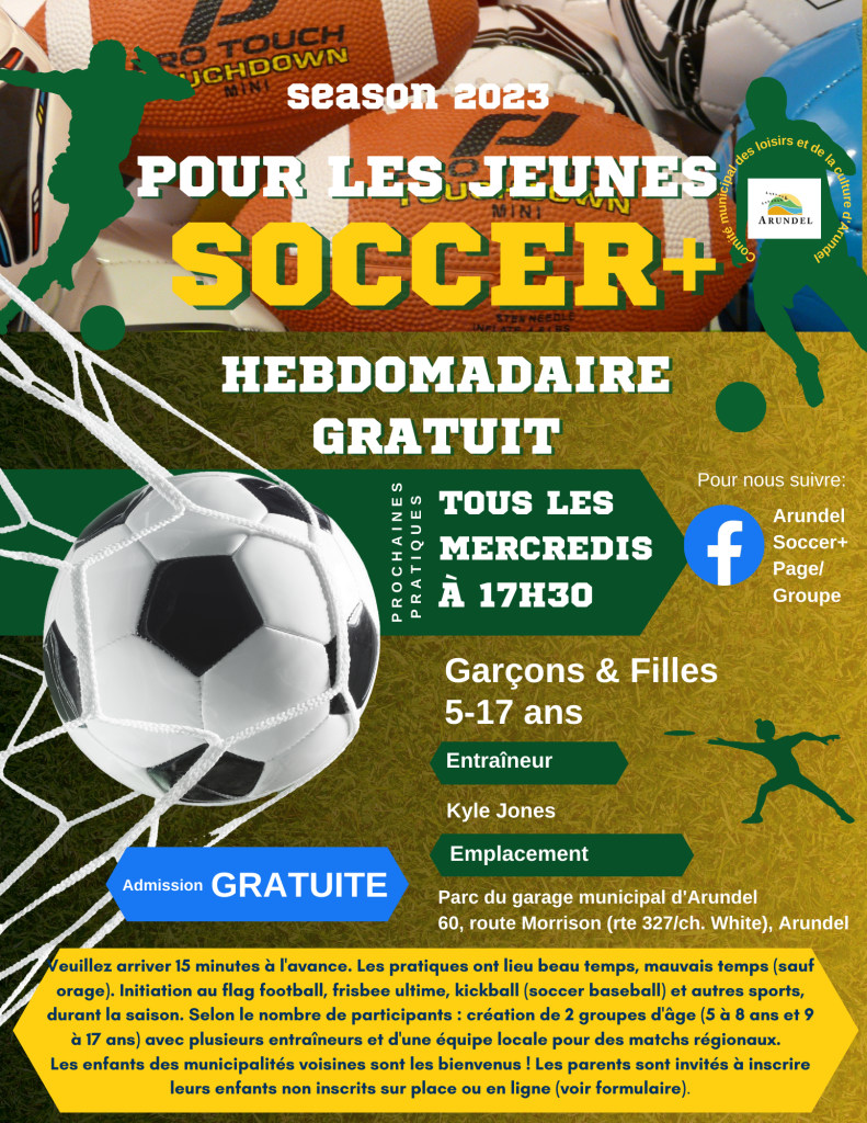 Saison de Soccer+ 2023 - Arundel
